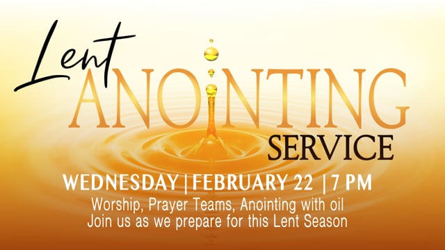 Anointing Service