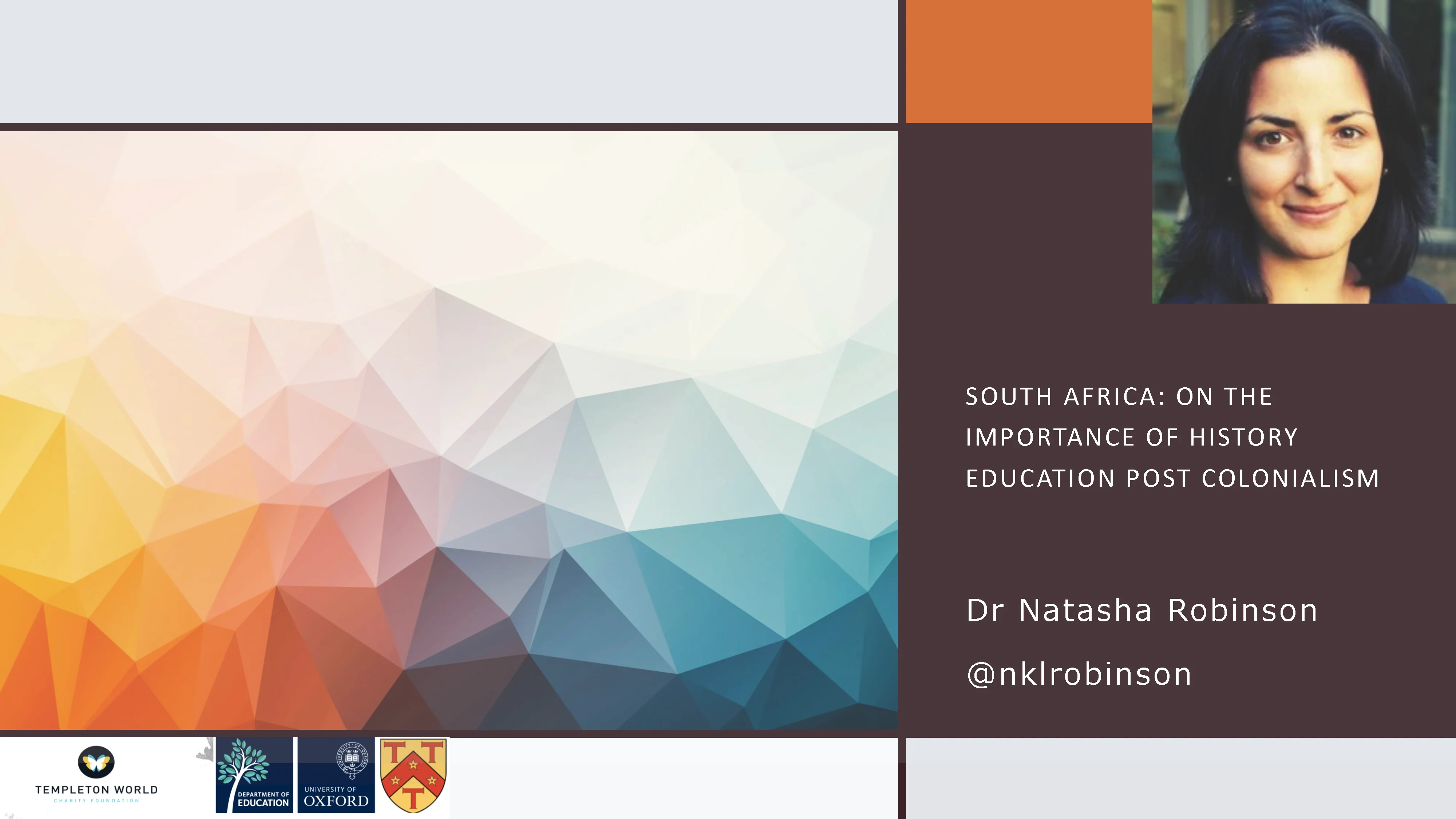 Dr Natasha Robinson - South Africa: on the importance of history ...