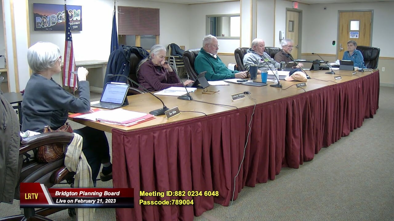 Town of Bridgton 2023 - Bridgton Planning Board Meeting 2-21-2023 on Vimeo Town of Bridgton 2023 - Bridgton Planning Board Meeting 2-21-2023 on Vimeo