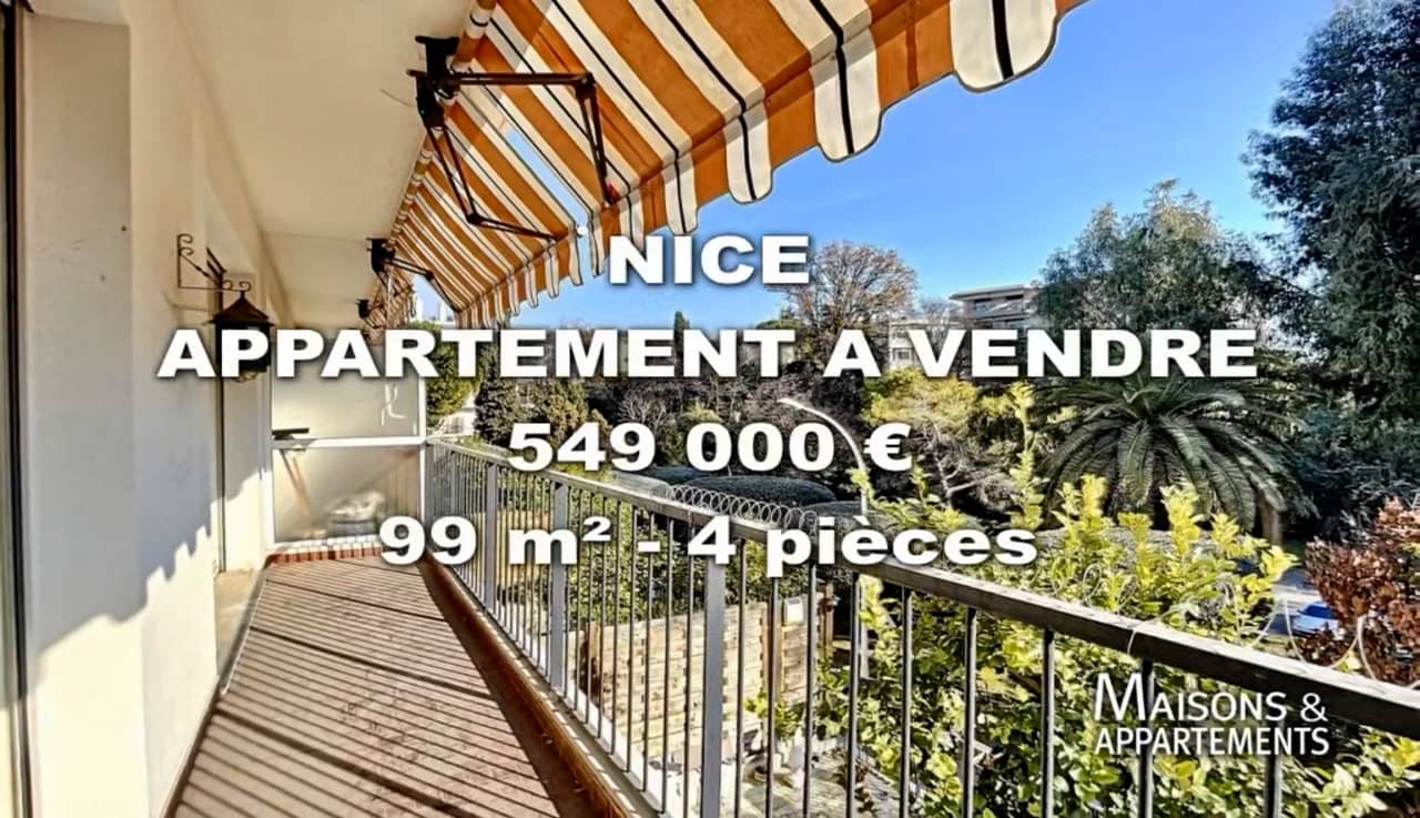 NICE - APPARTEMENT A VENDRE - 549 000 € - 99 m² - 4 pièce(s) on Vimeo