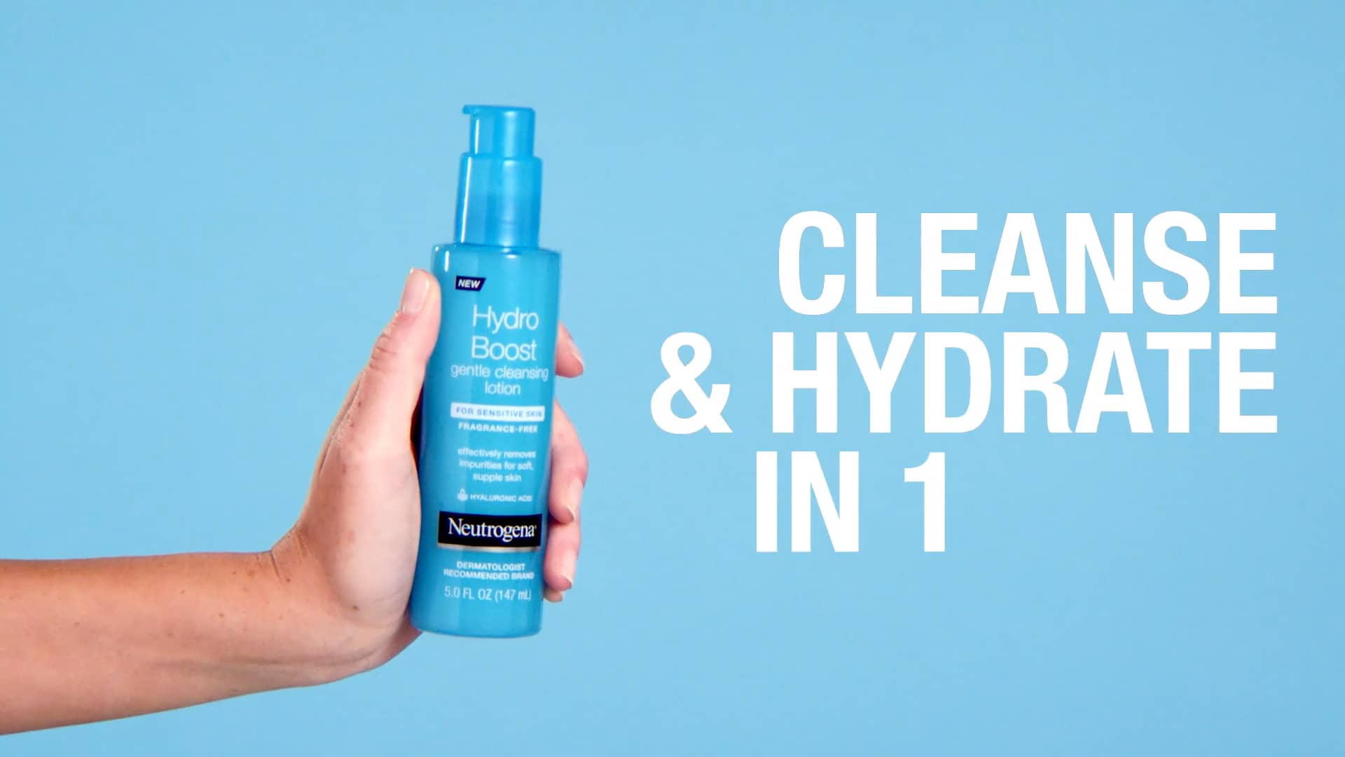 Cleanse Hydrate in 1 Step, Hydro Boost Gentle Cleansing Lotion ...