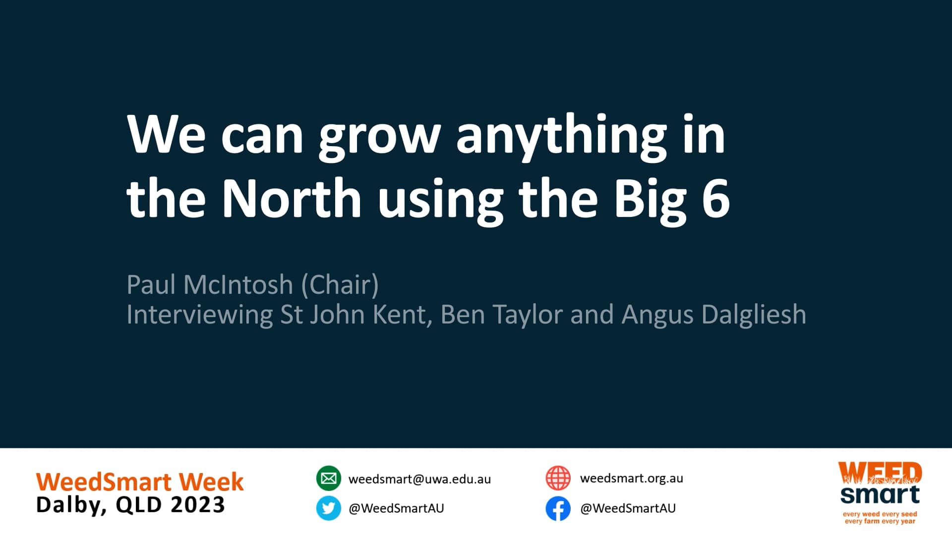 We can grow anything in the North using the Big 6 - Paul McIntosh (Chair) on Vimeo