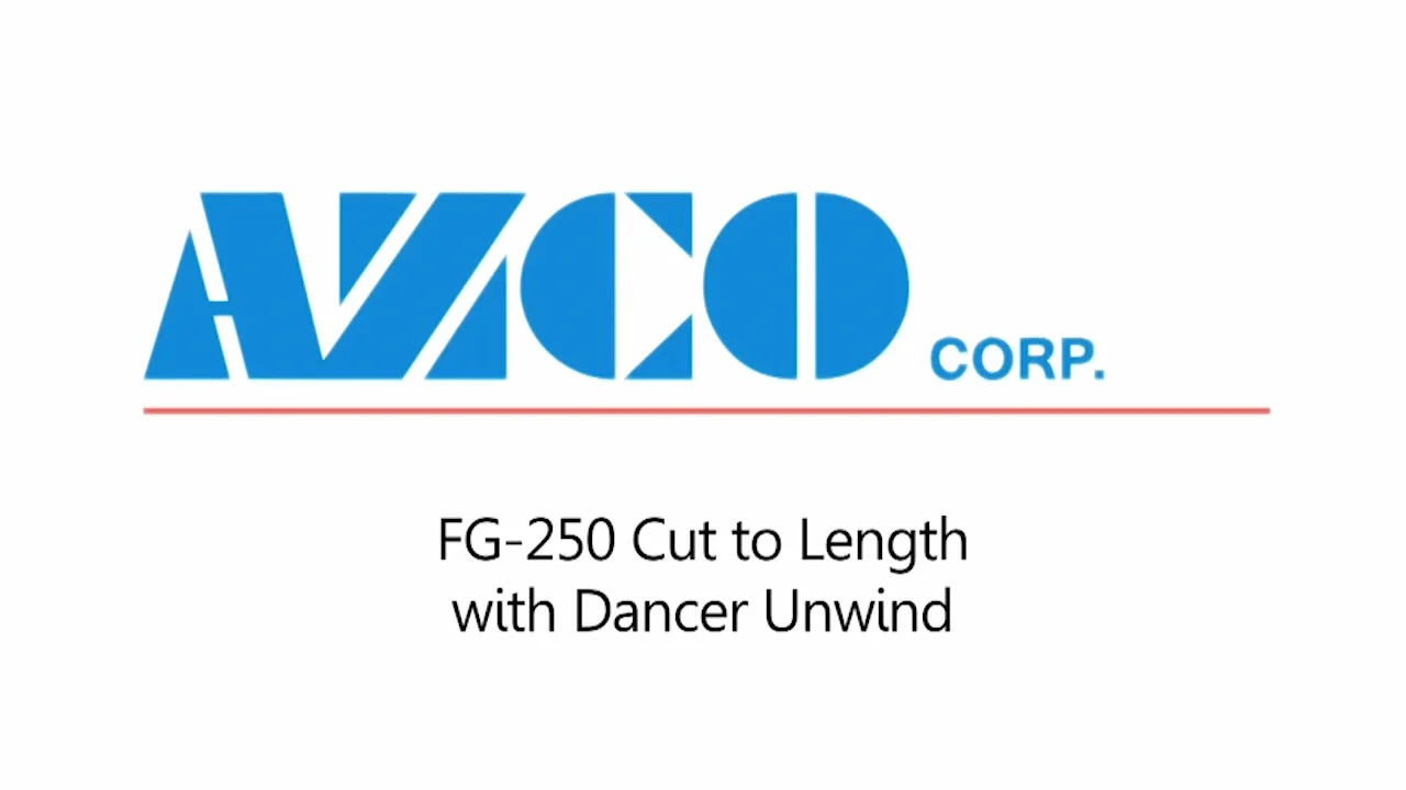 Cut To Length Machine with Dancer Unwind FG-250