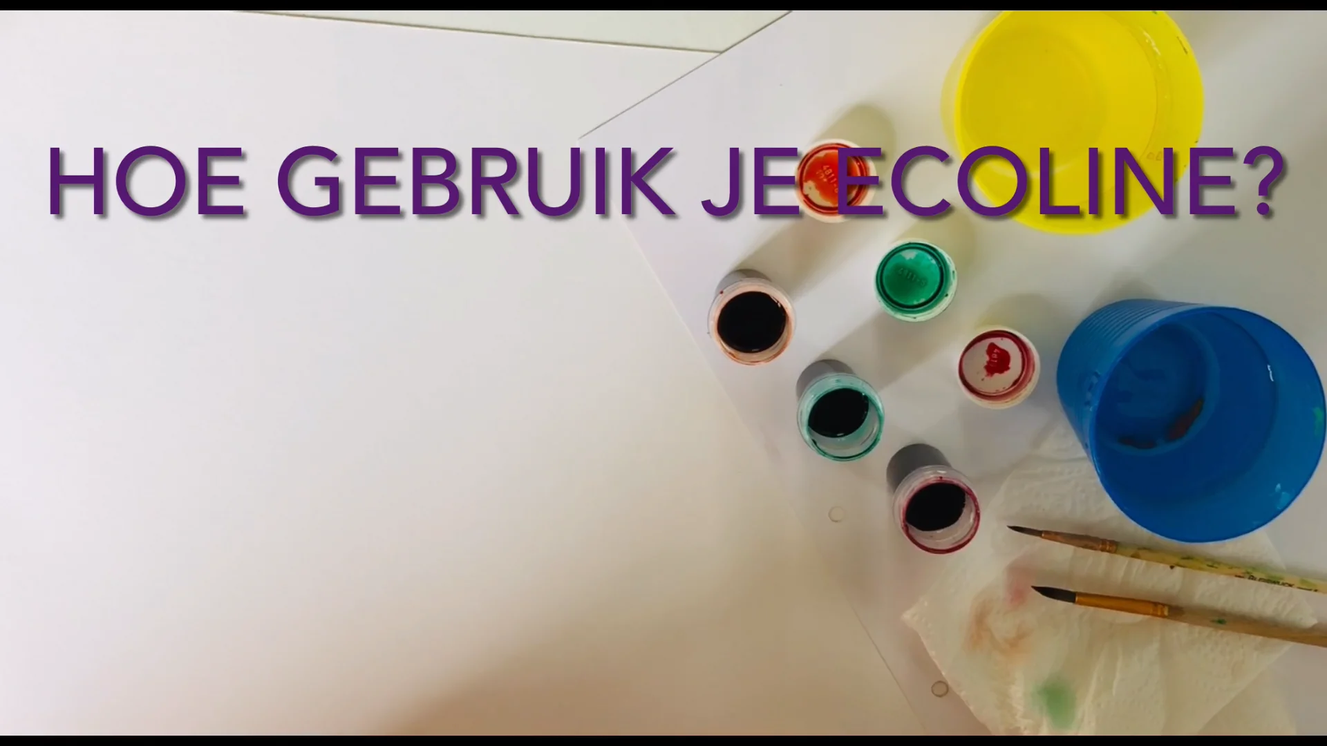 Hoe gebruik je ecoline?