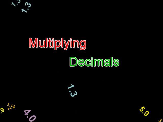 Multiplying Decimals | Videos & Movies on Vimeo