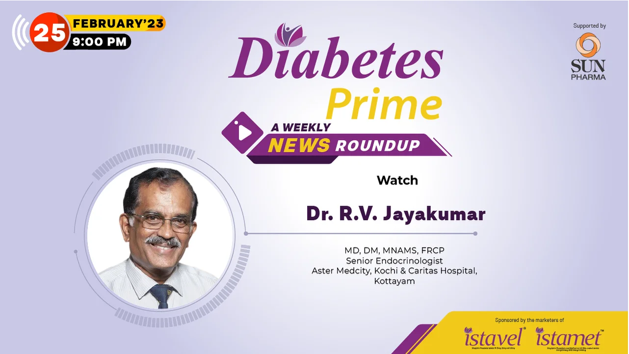 Diabetes Prime -Dr R V Jayakumar