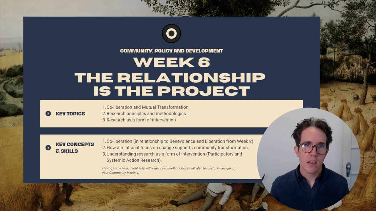 Week 6, Module 3: Research as Intervention on Vimeo