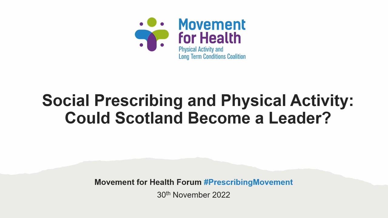 Movement for Health - Social Prescribing and Physical Activity: Could ...