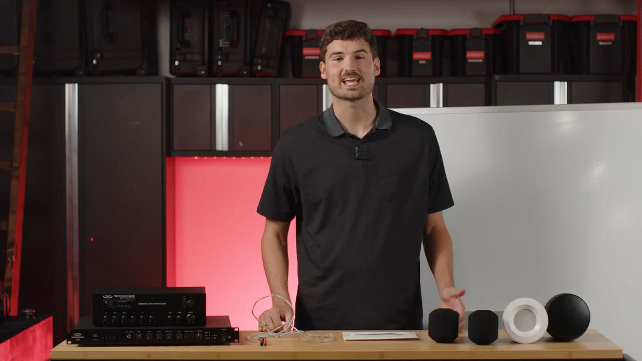 70 Volt Commercial Speaker Sound System -Pure Resonance Audio on Vimeo