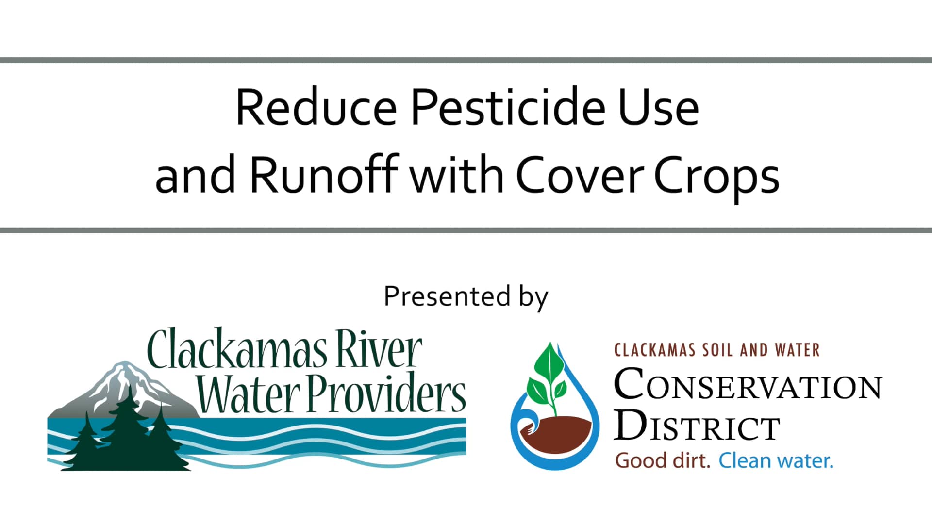 Reduce Pesticide Use and Runoff with Cover Crops on Vimeo