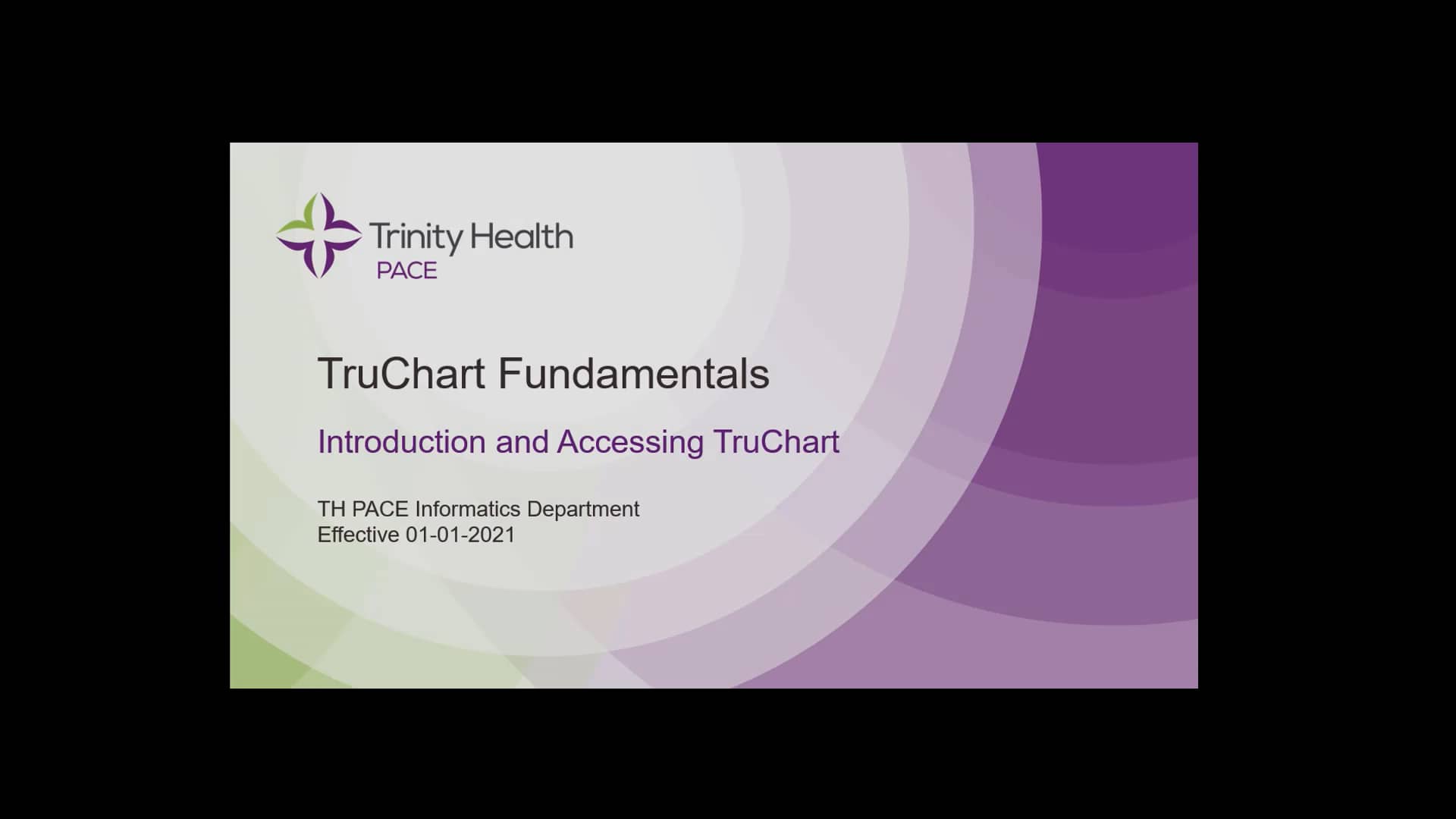1. TruChart Fundamentals - Introduction and Accessing TruChart on Vimeo