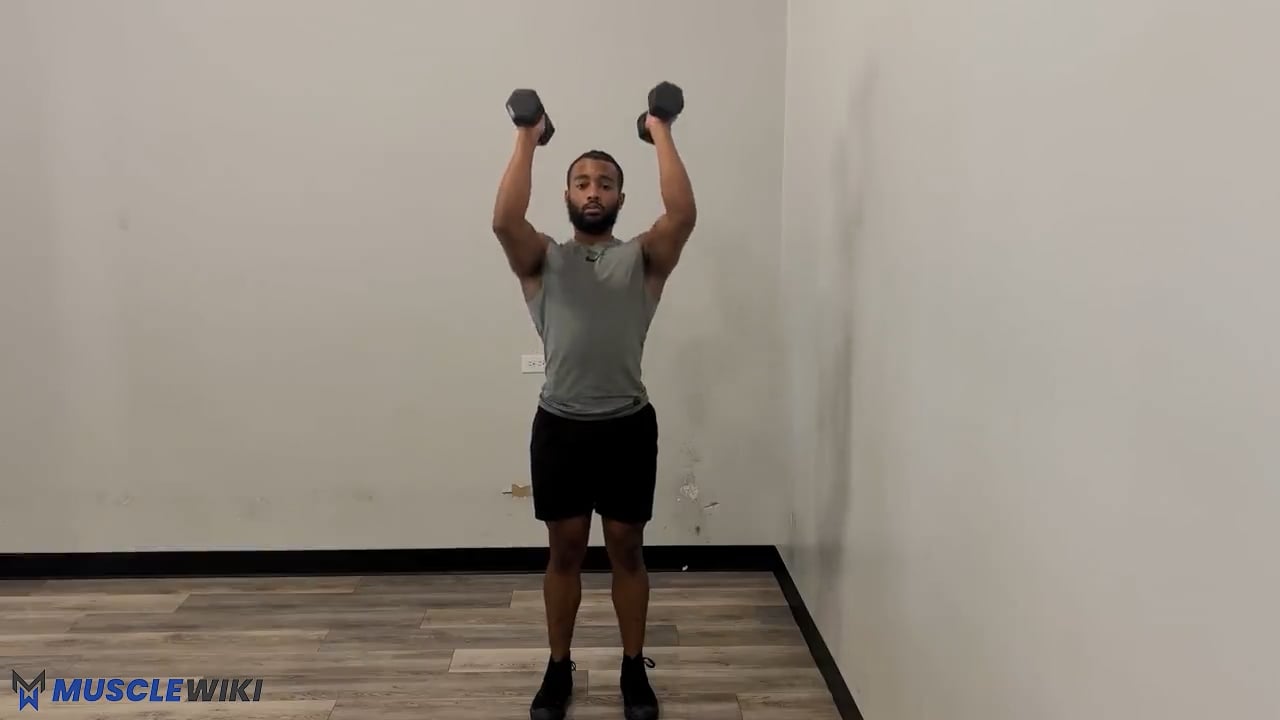 male-dumbbell-neutral-overhead-press-front on Vimeo