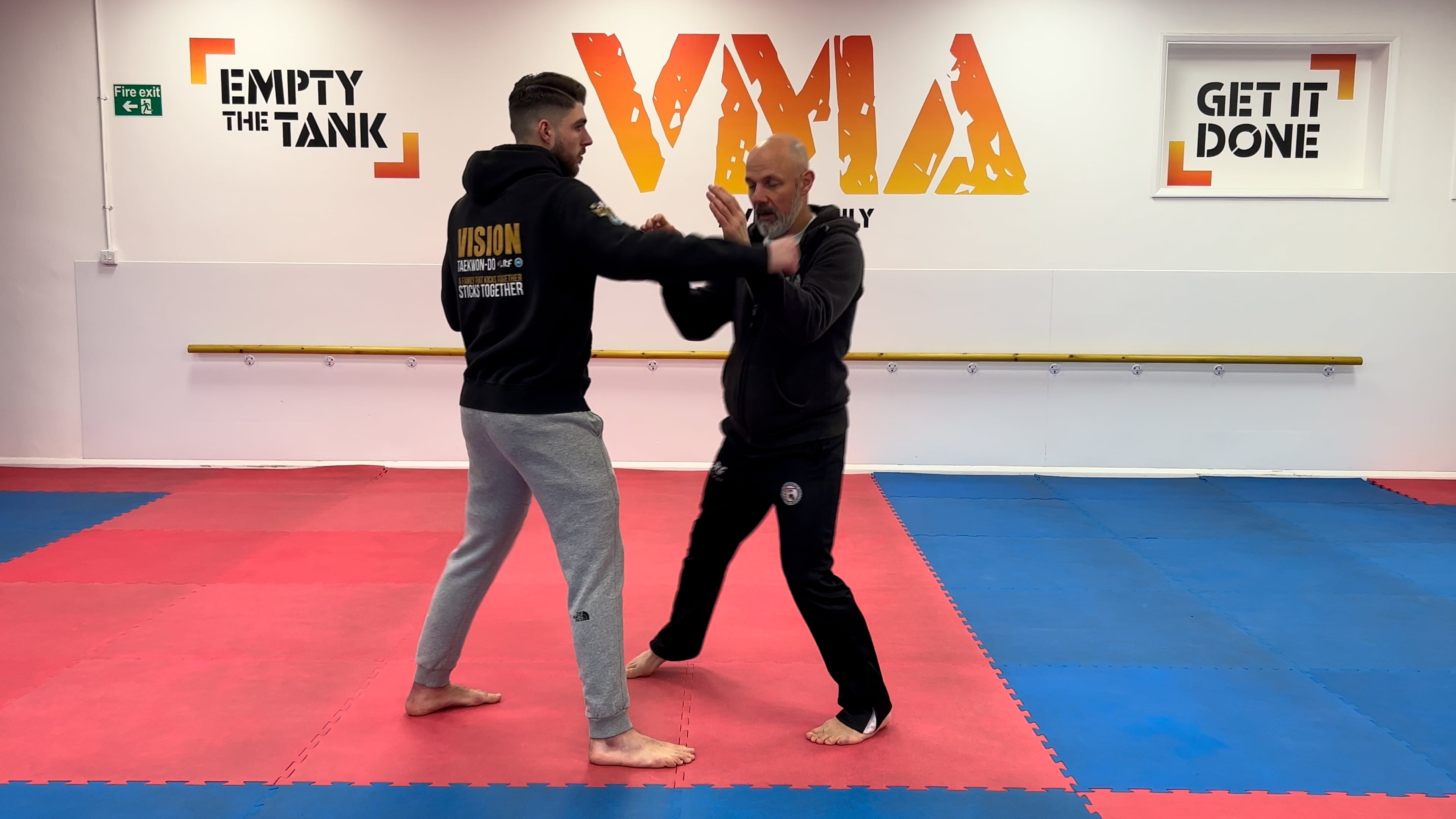 4 Quadrant defence drill with strike on Vimeo