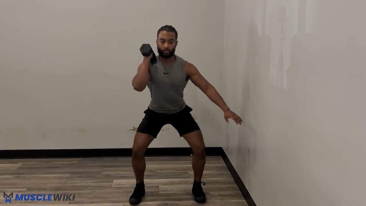 male-dumbbell-offset-squat-front on Vimeo