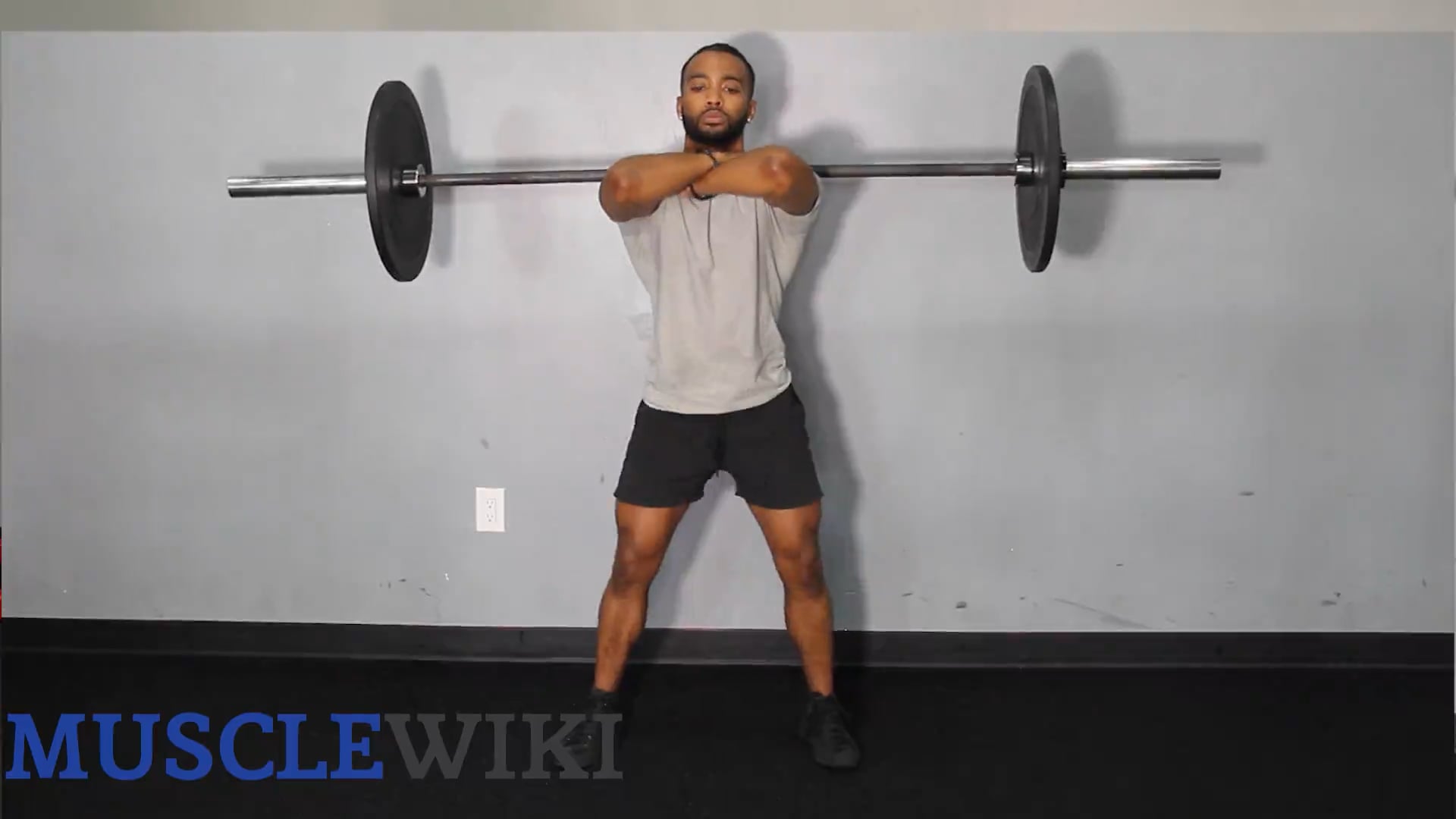 male-barbell-front-squat-bodybuilding-front on Vimeo