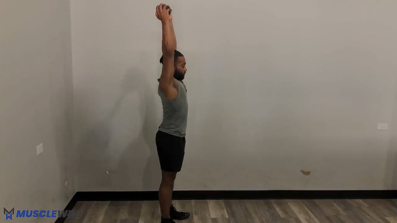 male-dumbbell-overhead-side-bend-side on Vimeo