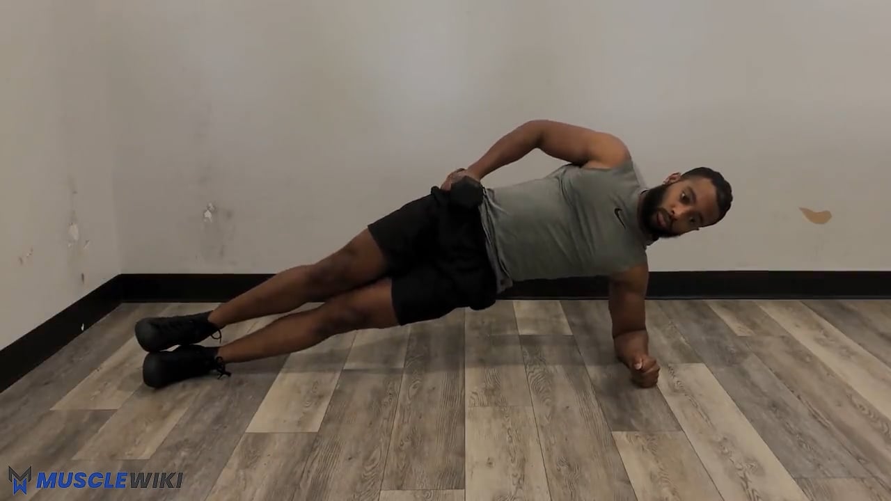 male-dumbbell-side-plank-up-down-side on Vimeo