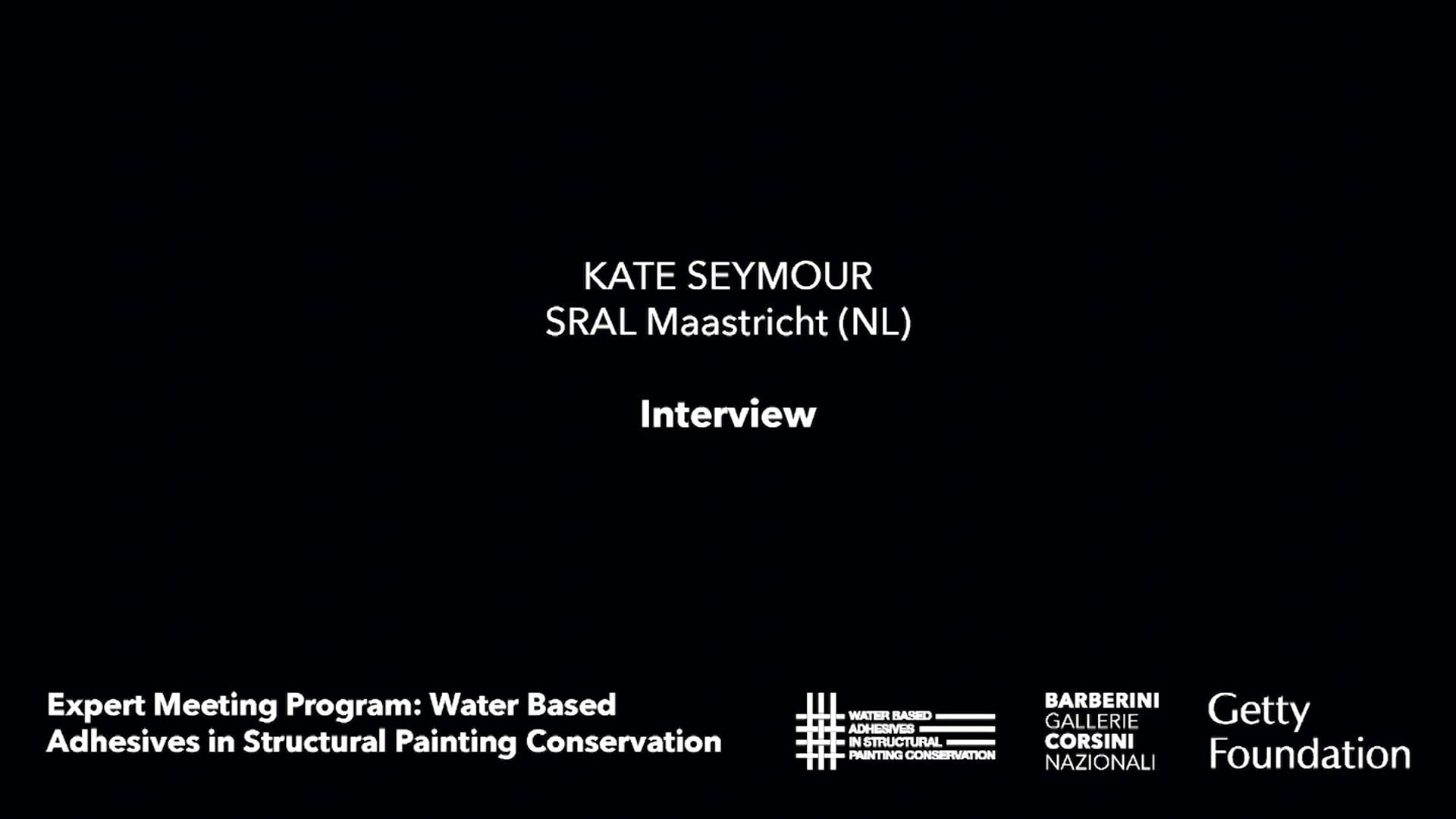 16 - Interview with KATE SEYMOUR - SRAL Maastricht (NL) on Vimeo