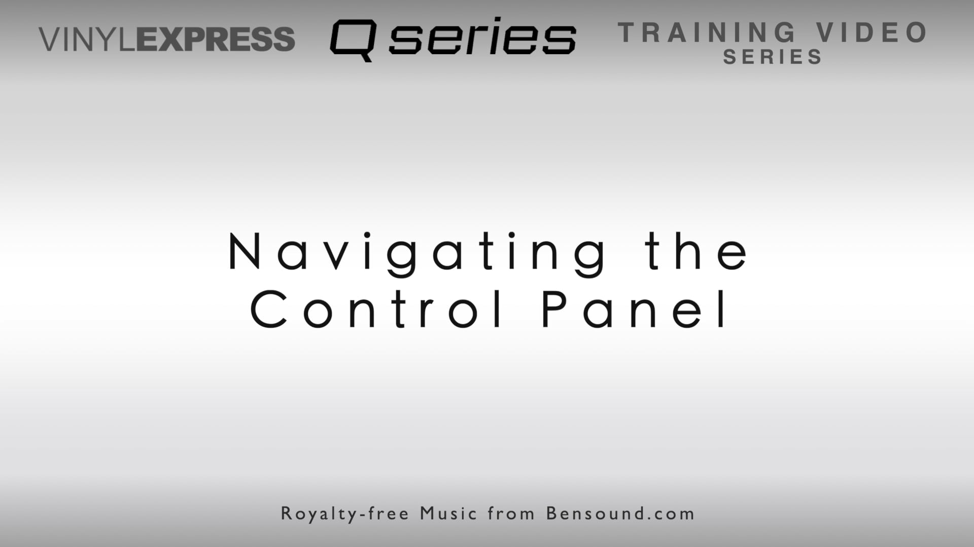 VE Q-Series Gen3 - 3 Navigating the Control Panel on Vimeo