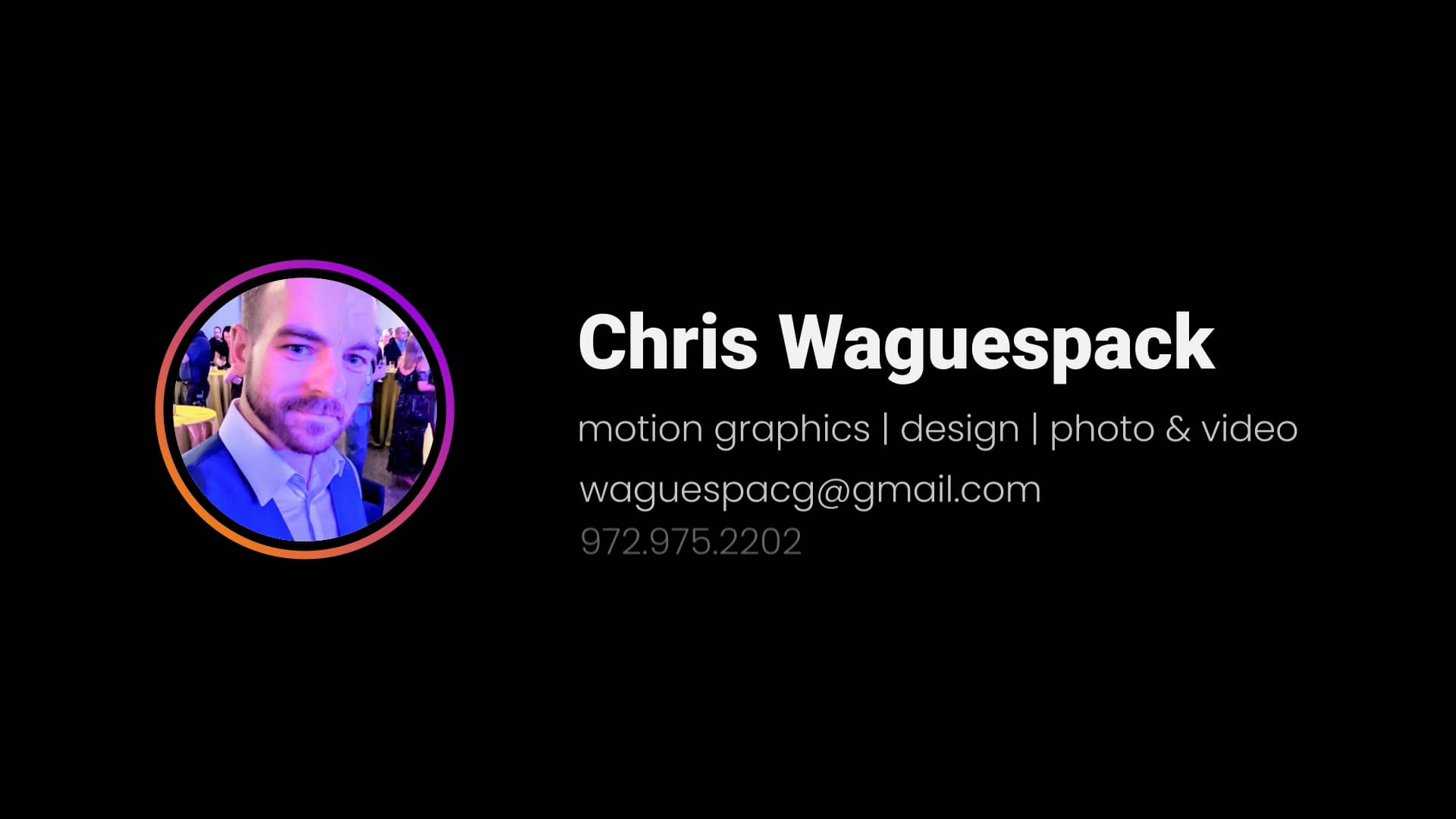 Chris Waguespack Reel 3-1-23 on Vimeo
