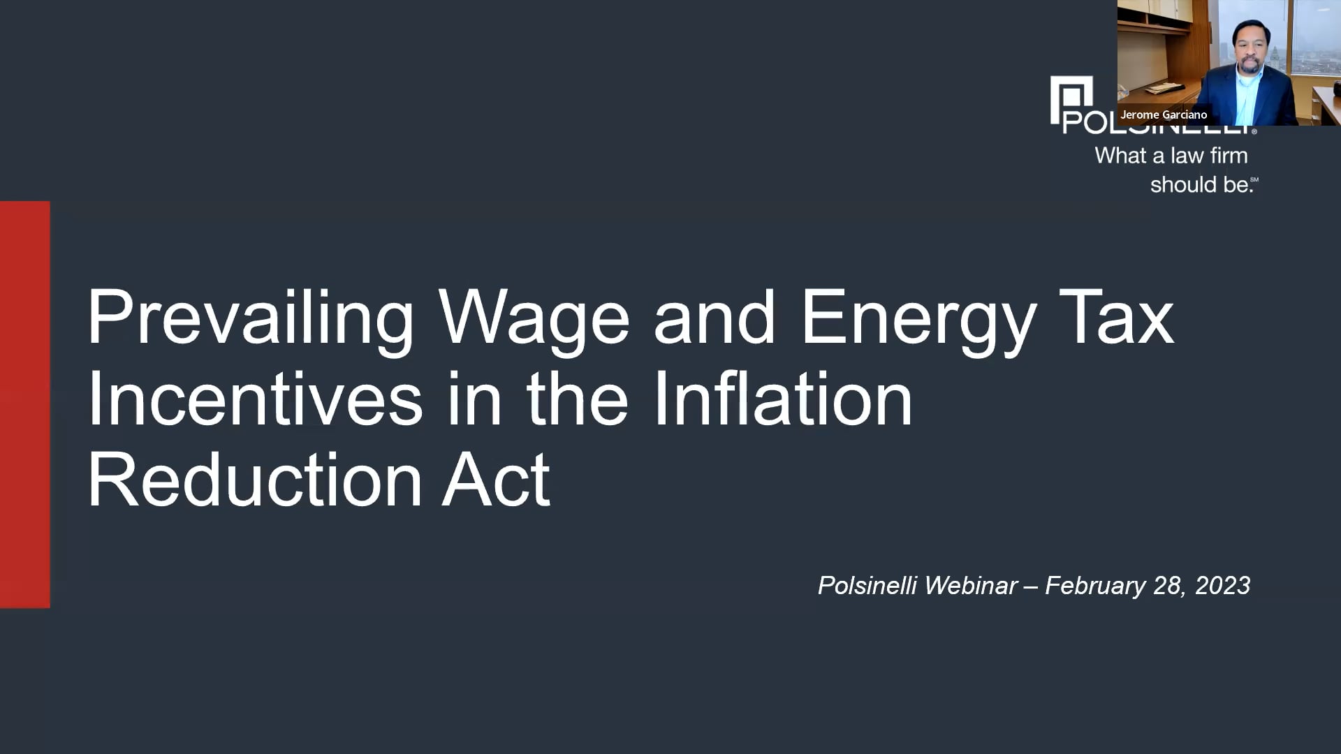 Prevailing Wage and Energy Tax Incentives in the Inflation Reduction Act - 2.28.23 on Vimeo