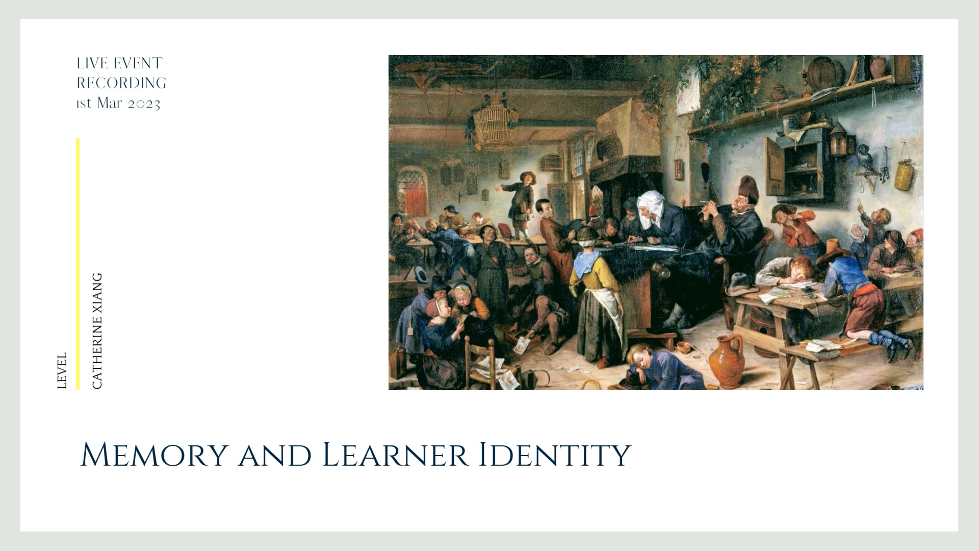 Watch Memory and Learner Identity Online | Vimeo On Demand on Vimeo