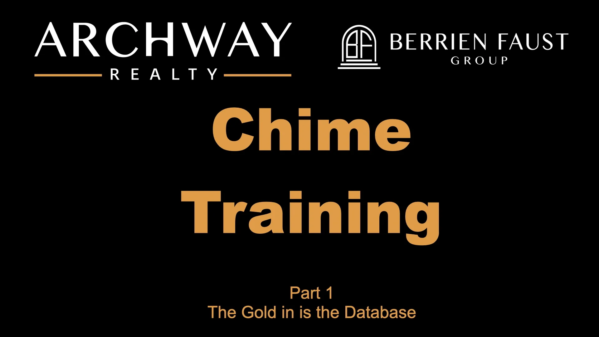 Chime Training: The Gold is the Database on Vimeo