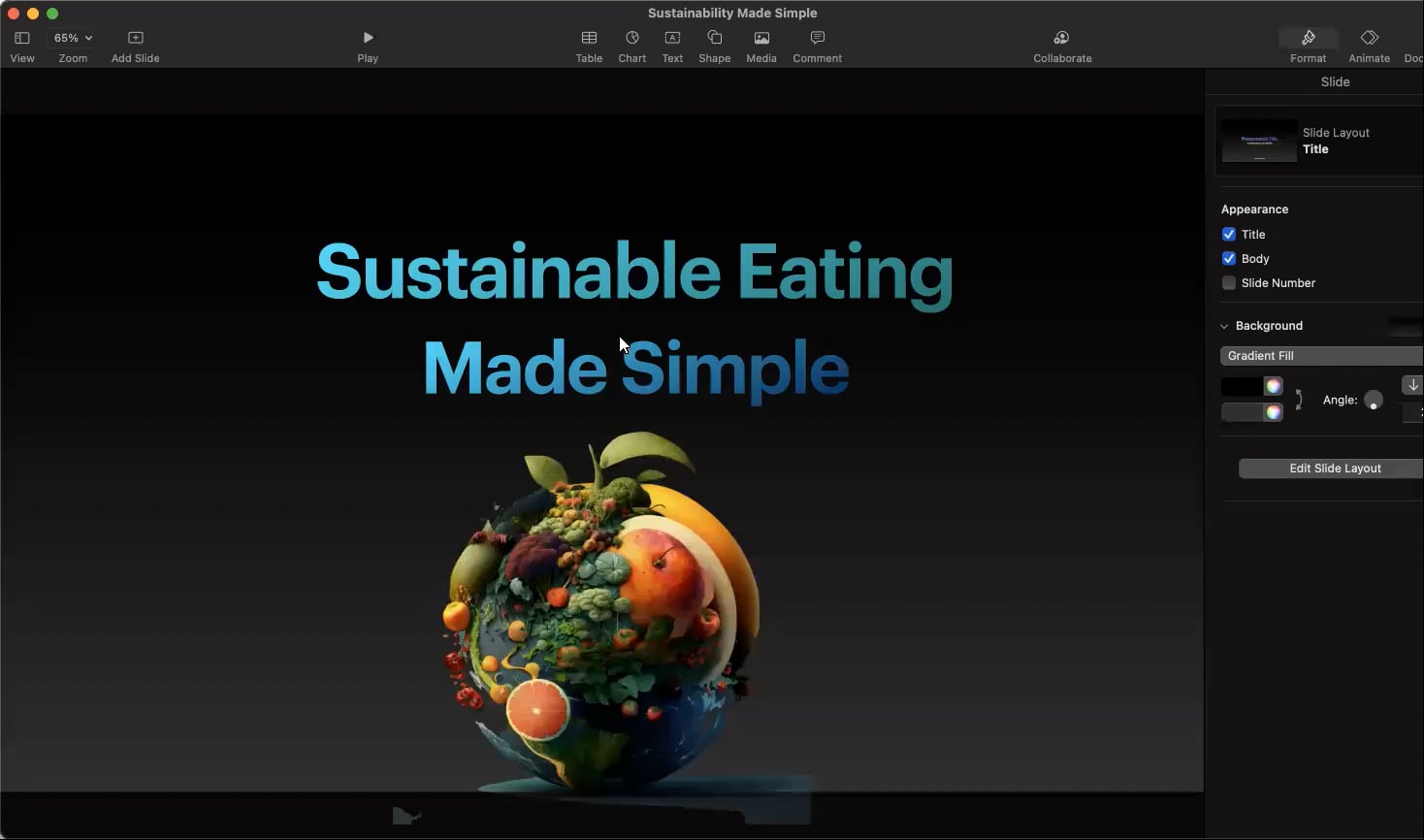 Presentation of the new Sustainable Eating PowerPoint on Vimeo