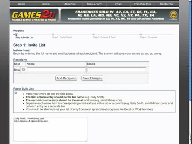 Games2U Feature Walk-Through: Sending Invitations on Vimeo