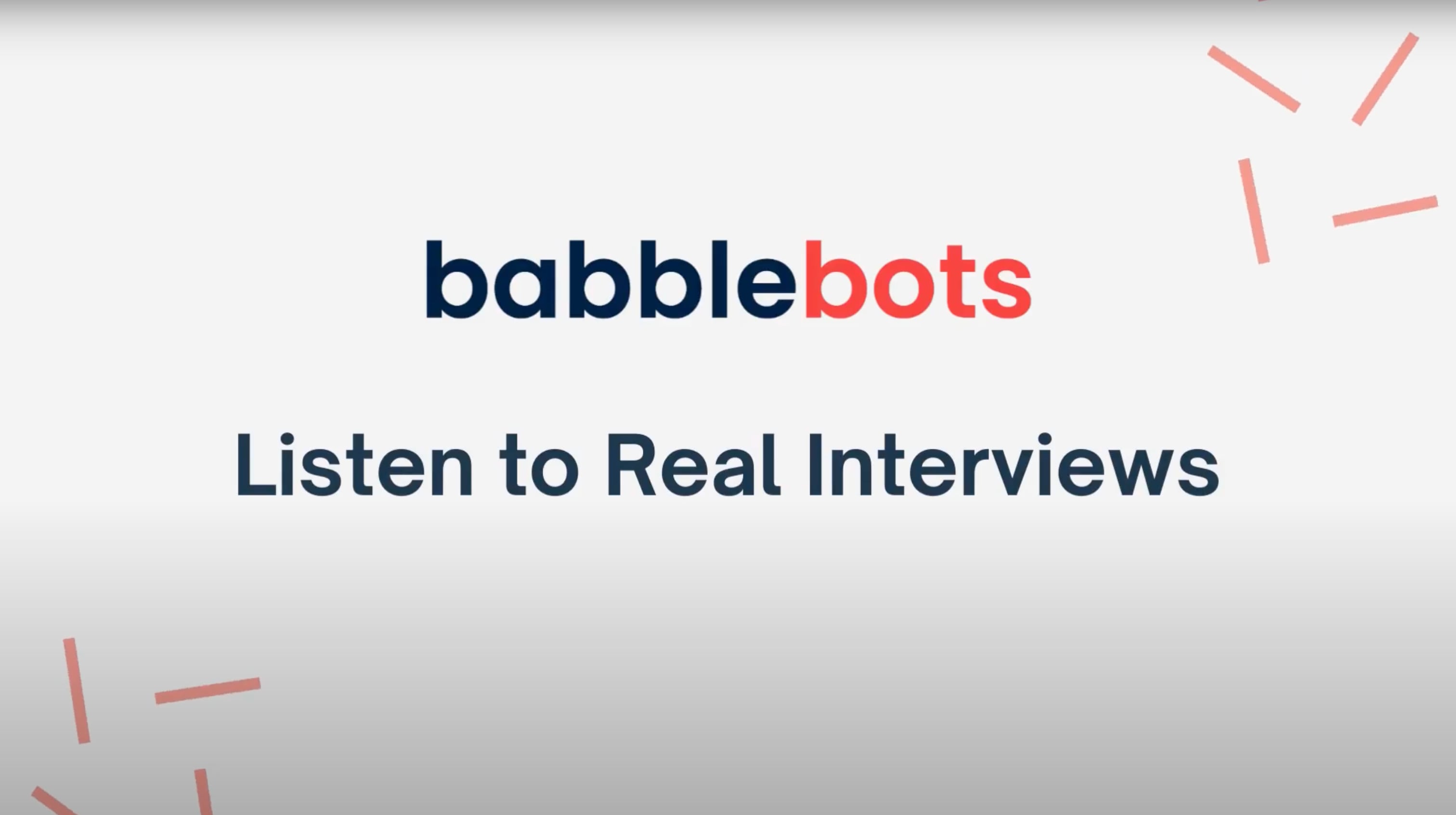 Real Interviews | Babblebots on Vimeo