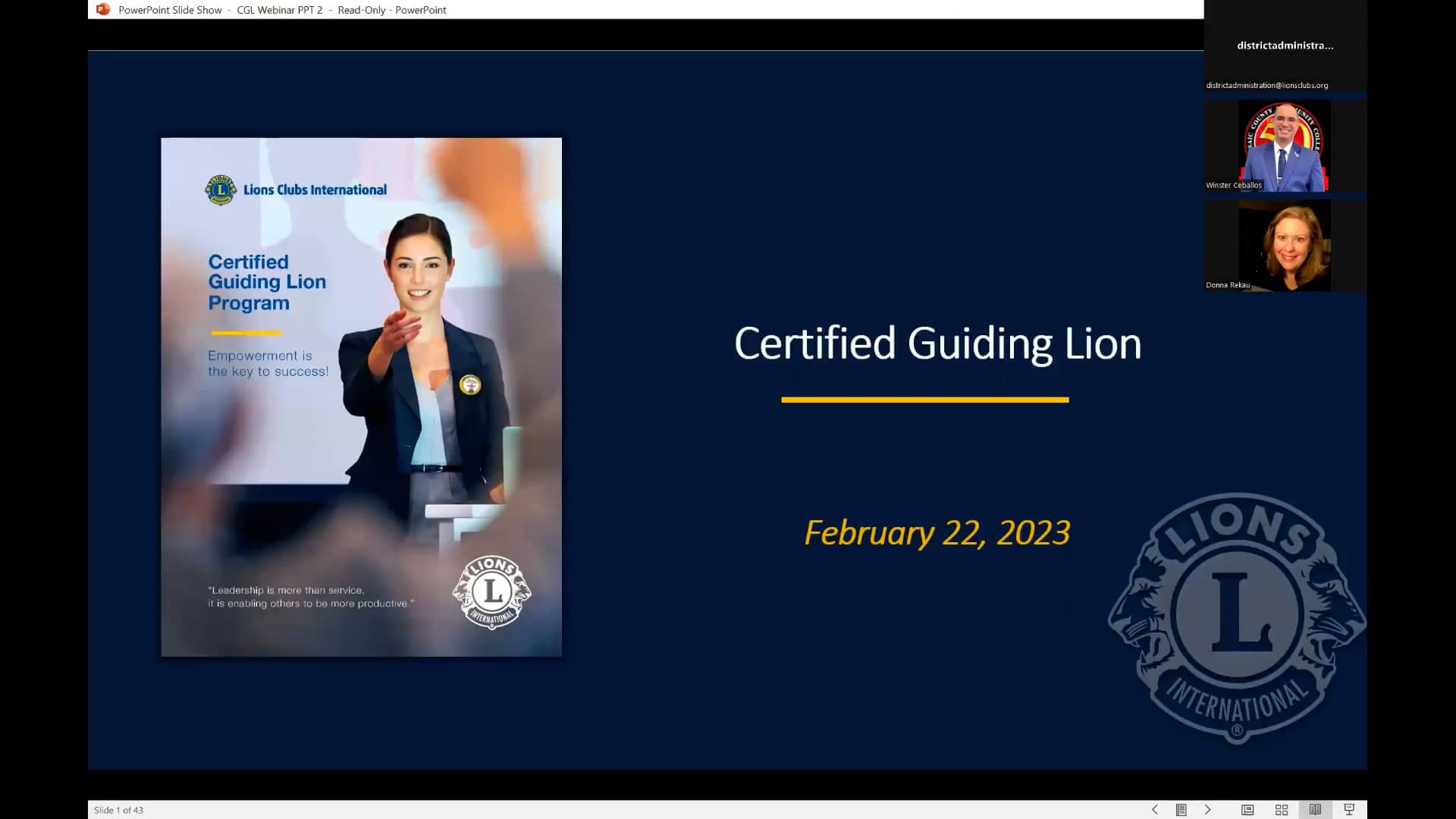 Certified Guiding Lion on Vimeo