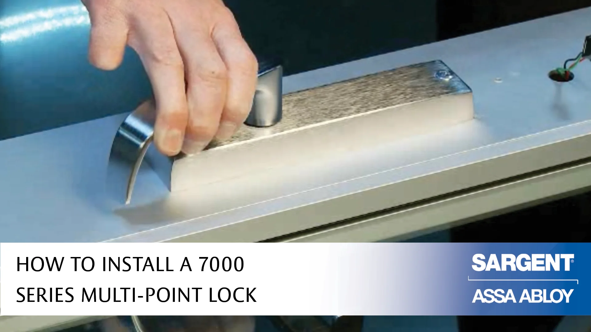 How to Install SARGENT 7000 Series Multi-Point Lock on Vimeo