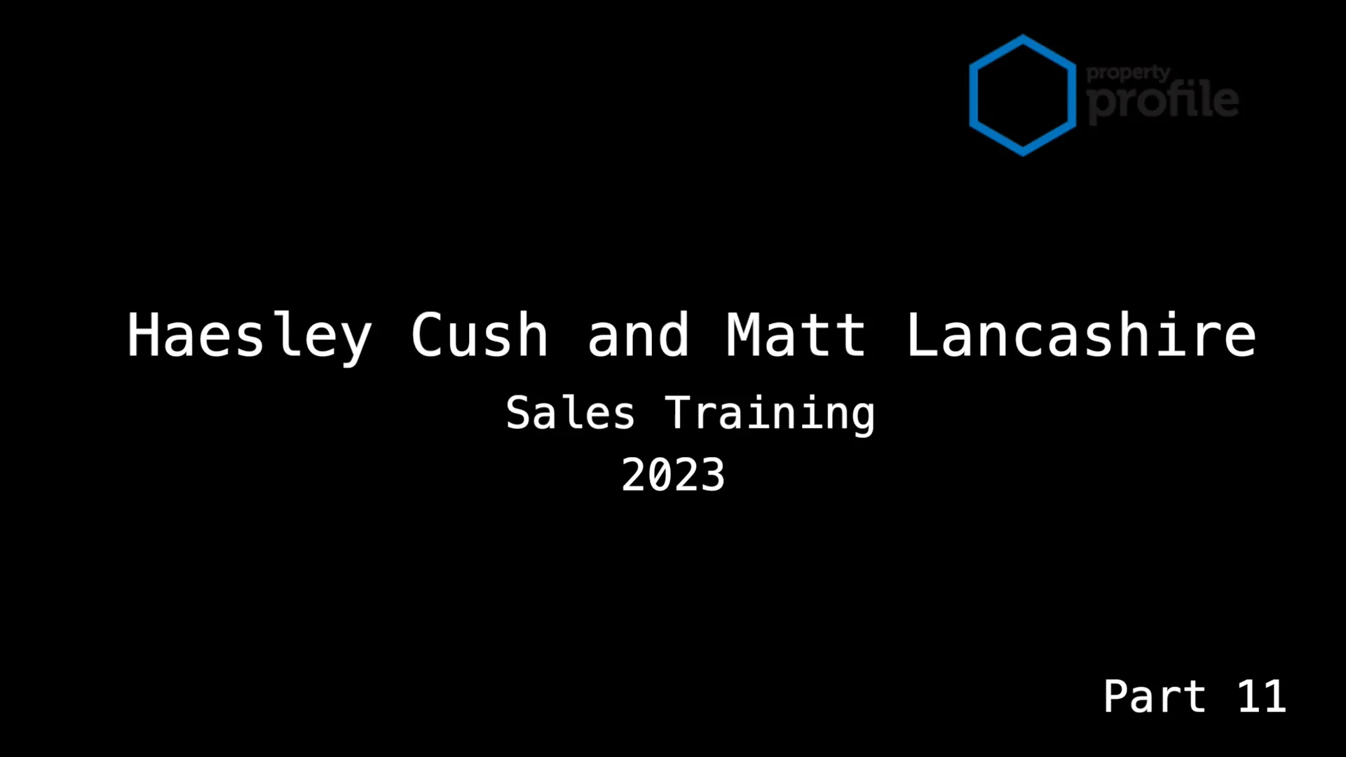 Haesley Cush and Matt Lancashire Sales Training - Haesley Cush and Matt ...