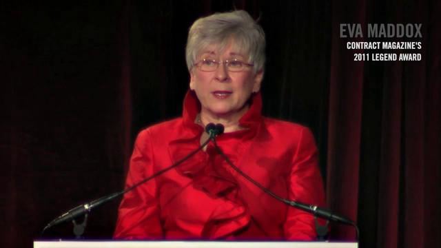 Eva Maddox Contract Magazine's 2011 Legend Award on Vimeo