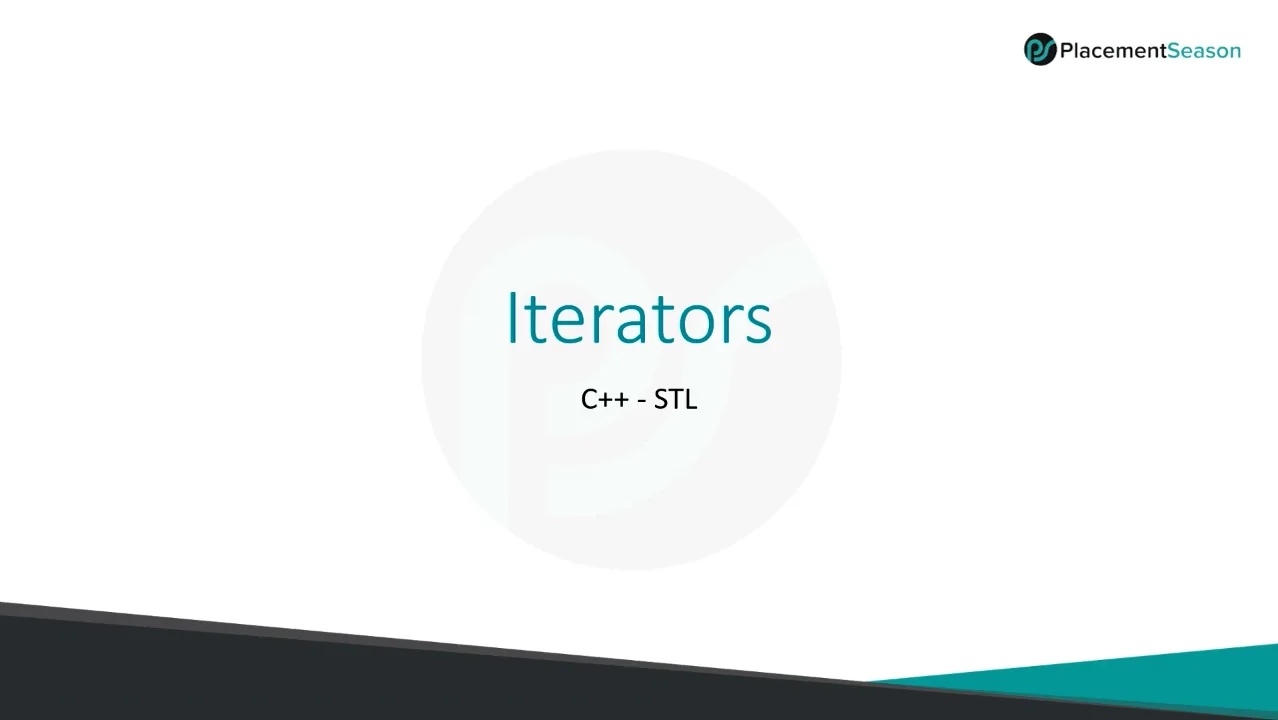 STL Iterators.mp4 on Vimeo