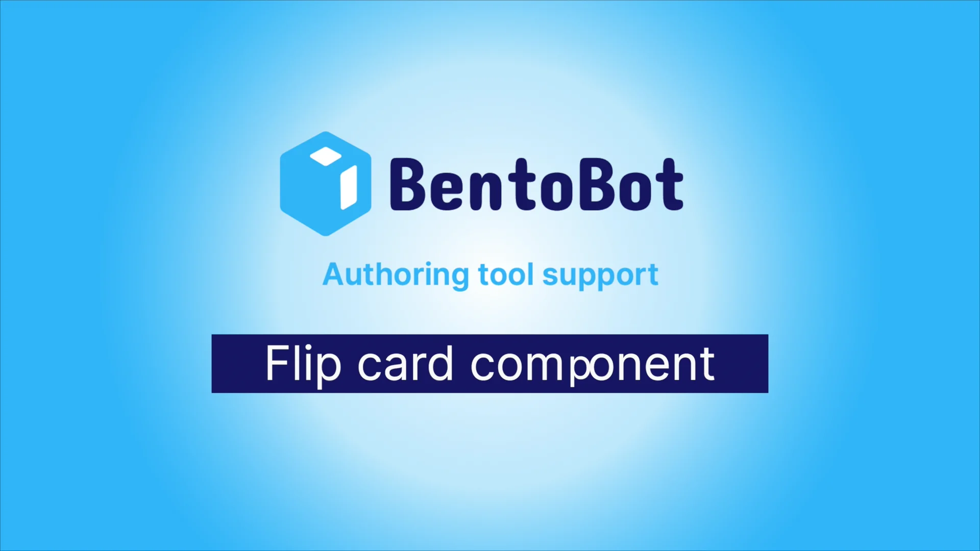 BentoBot - Flip cards component