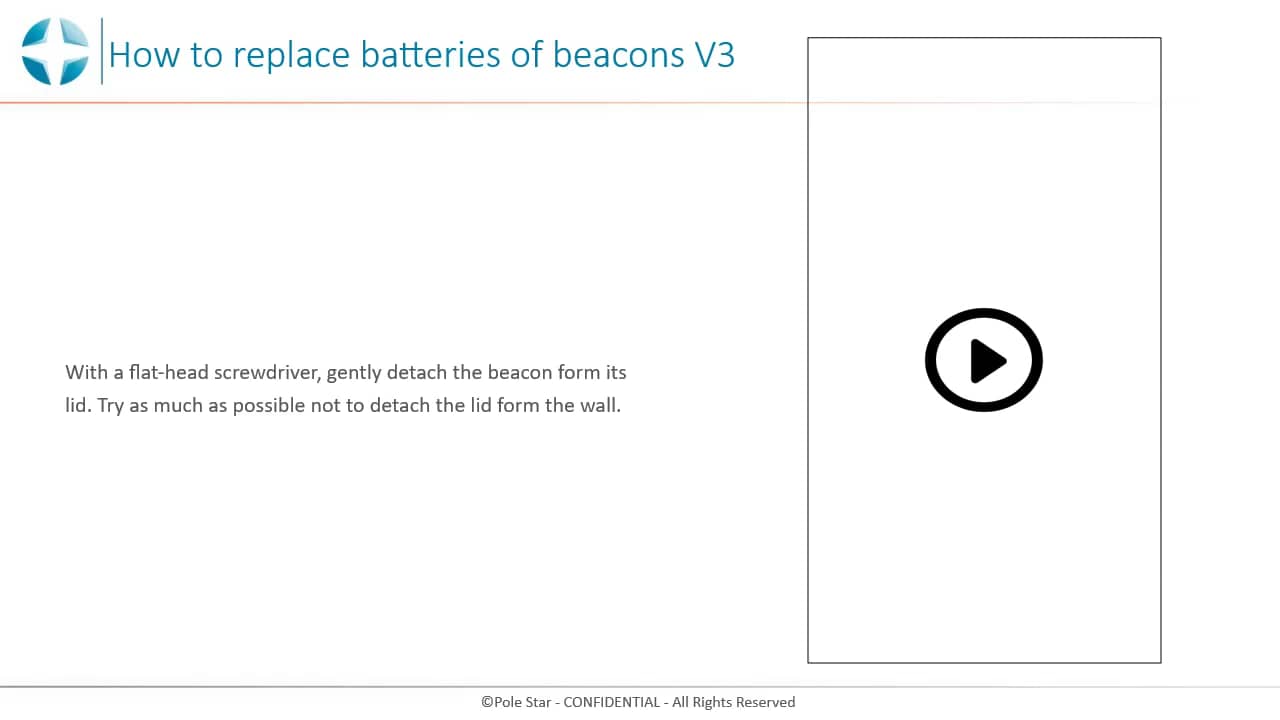 How to replace batteries in beacon V3(1) on Vimeo