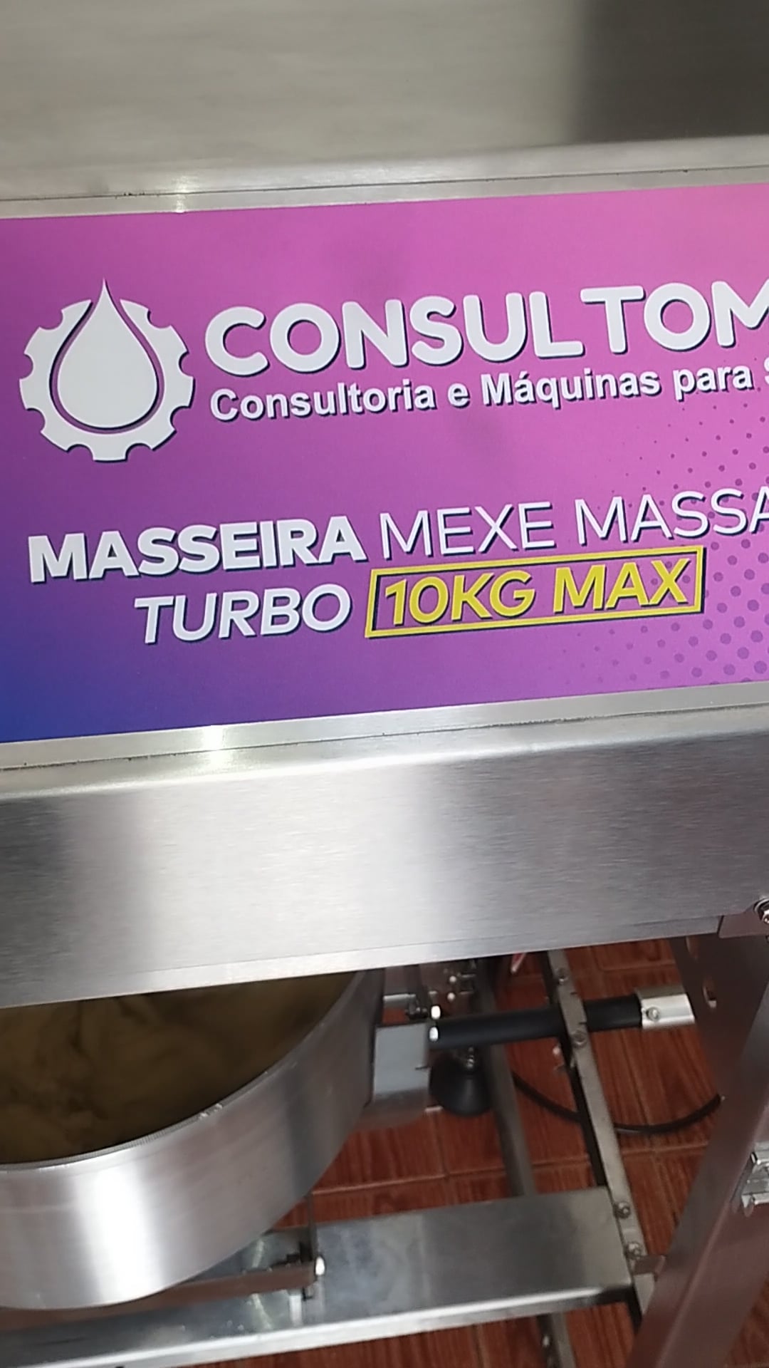 Masseira Mexe Massa Turbo 10 Kg MAX - Treinamento Marcio - Engenho de ...