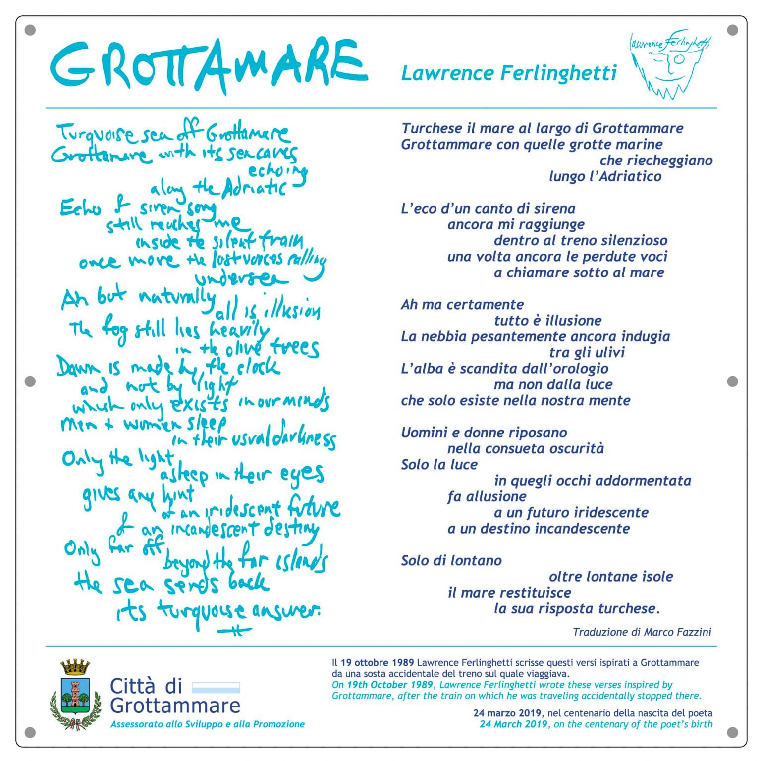 GROTTAMARE (by Lawrence Ferlinghetti) on Vimeo