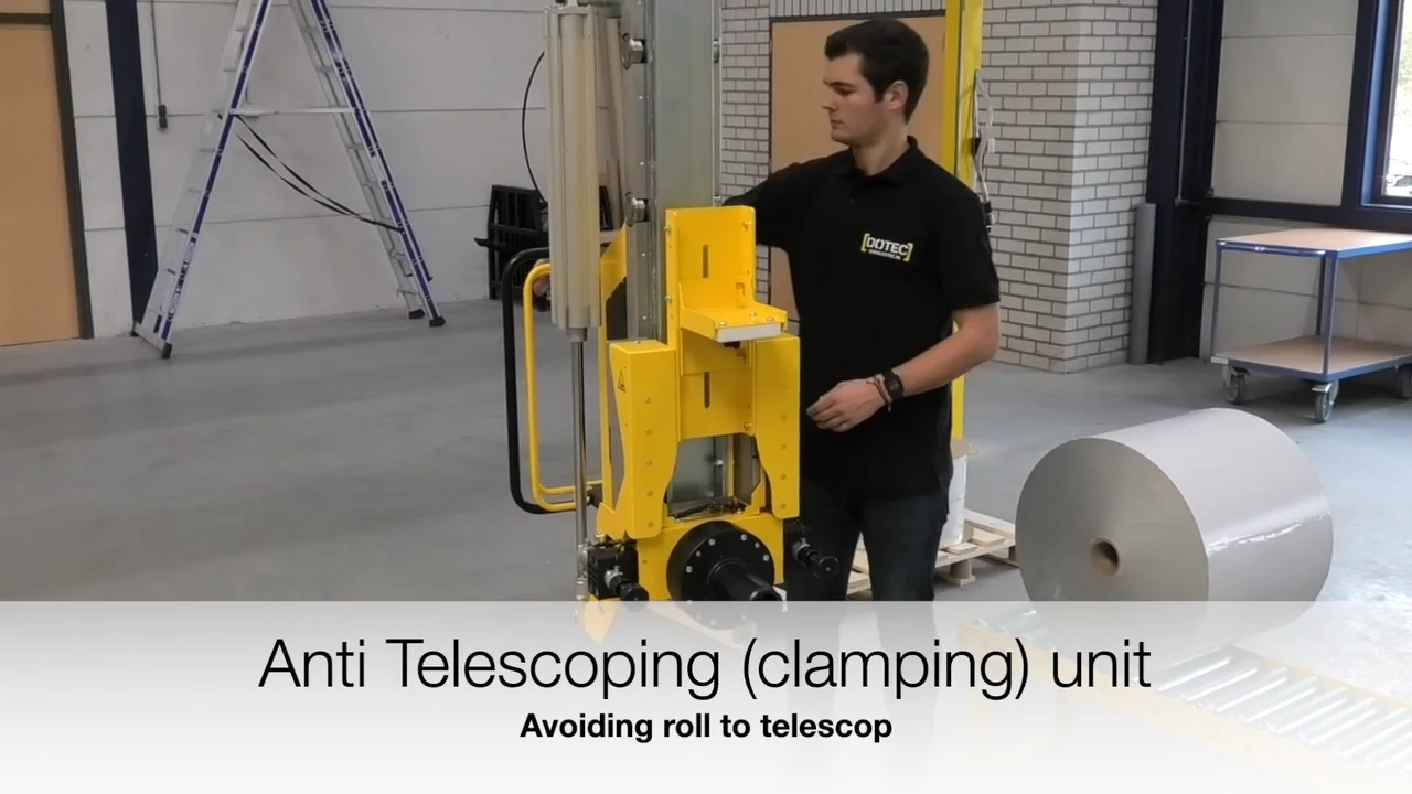 13. Anti-telescoping device to avoid rolls from telescoping