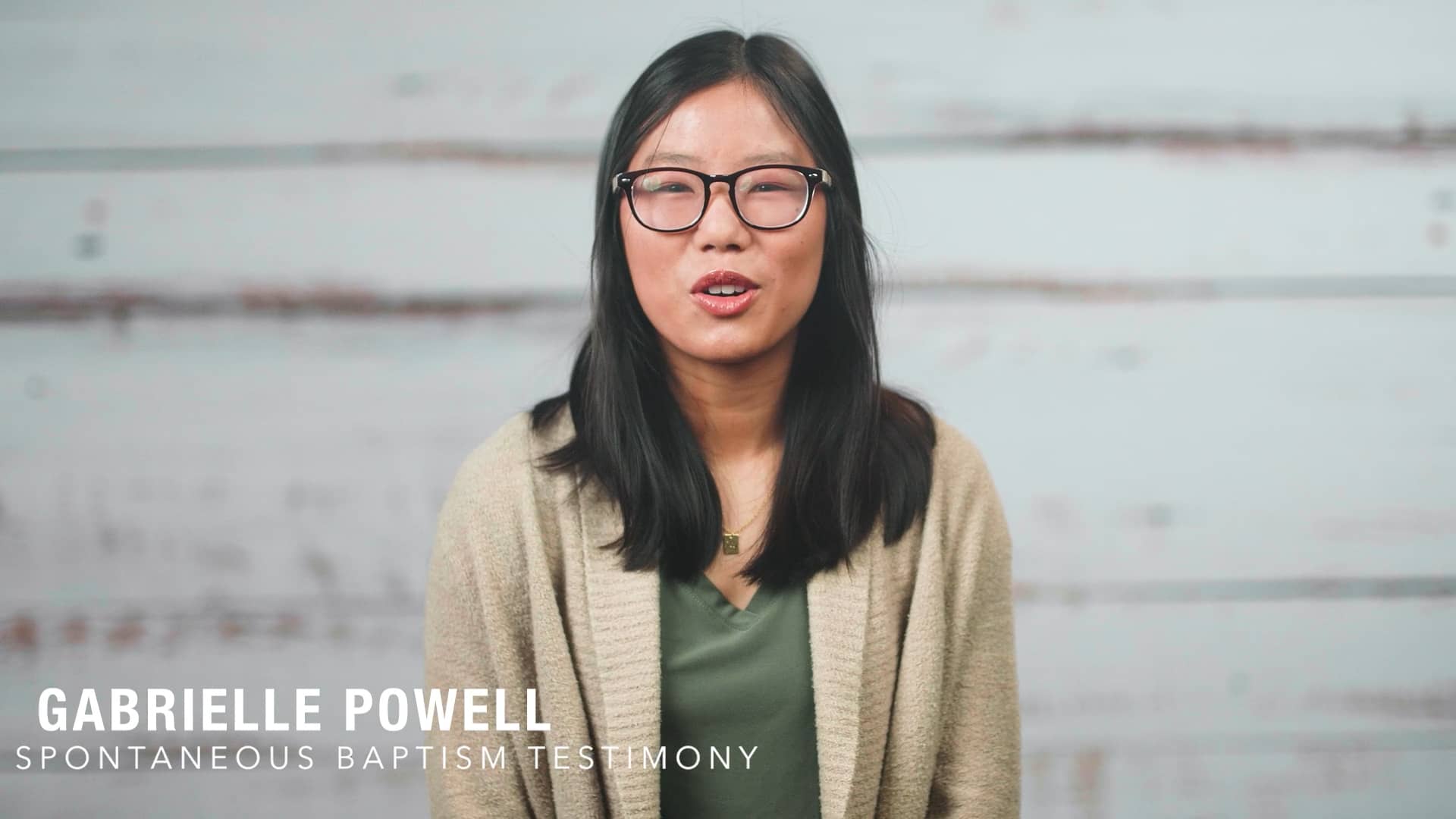 Spontaneous Baptism Testimony - Gabrielle Powell on Vimeo