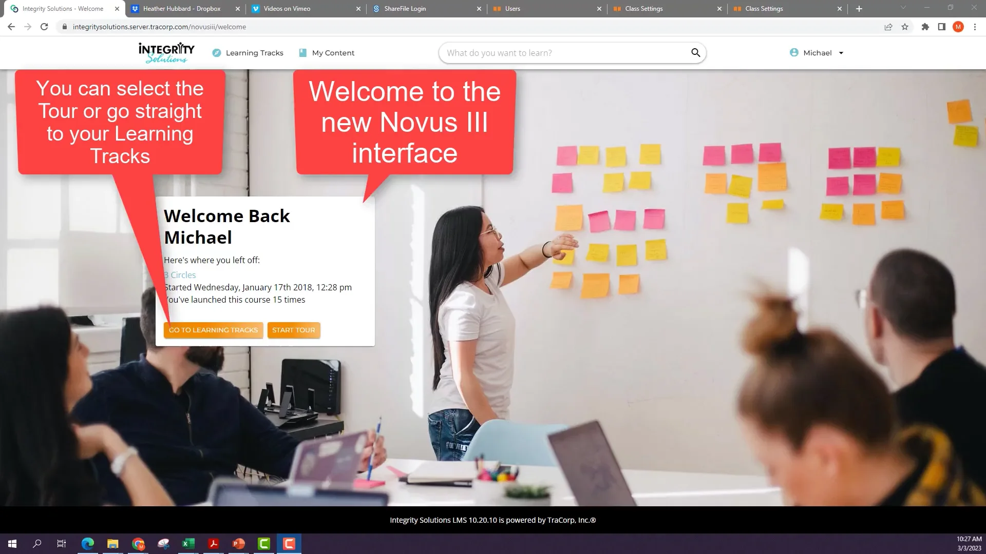 Novis III Interface