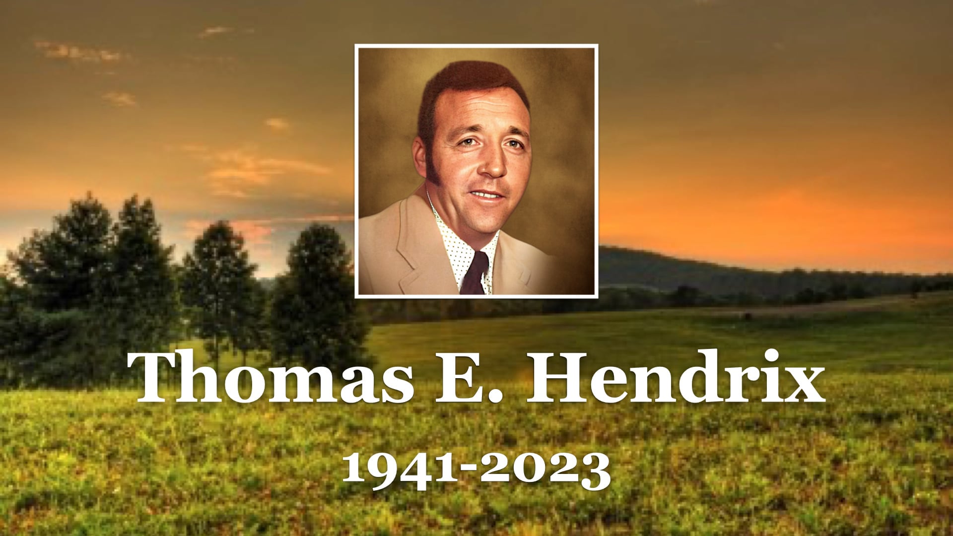 Funeral Service Thomas Hendrix on Vimeo
