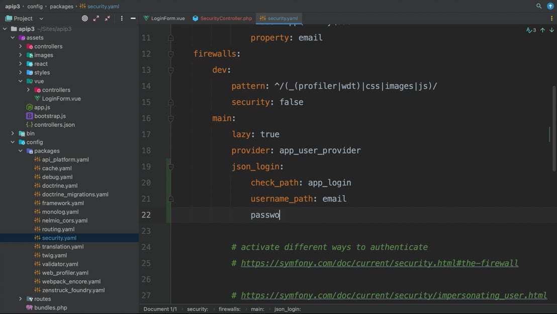 Api Login Form With Jsonlogin Api Platform 3 Part 2 Security For