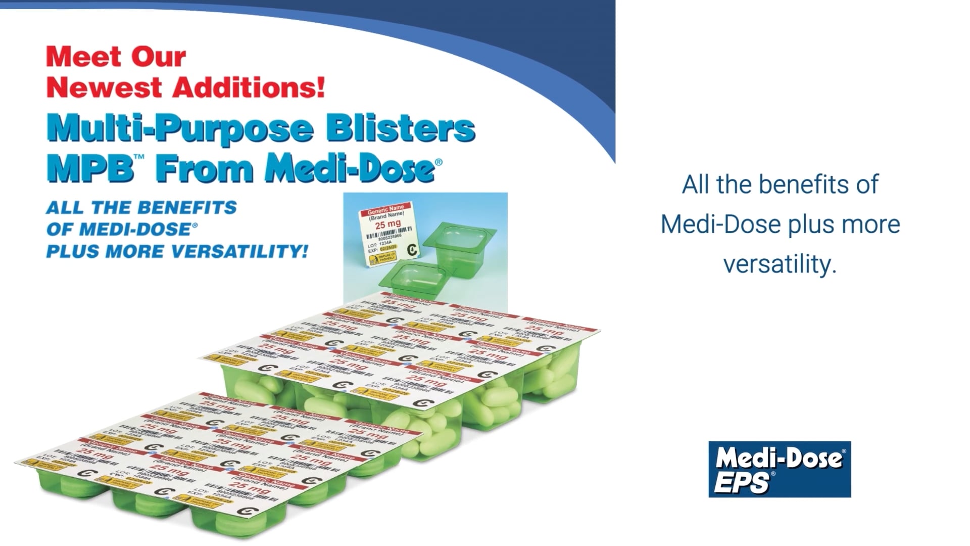 Medi-Dose | Meet Our Newest Additions! Multi-Purpose Blisters MPB From ...