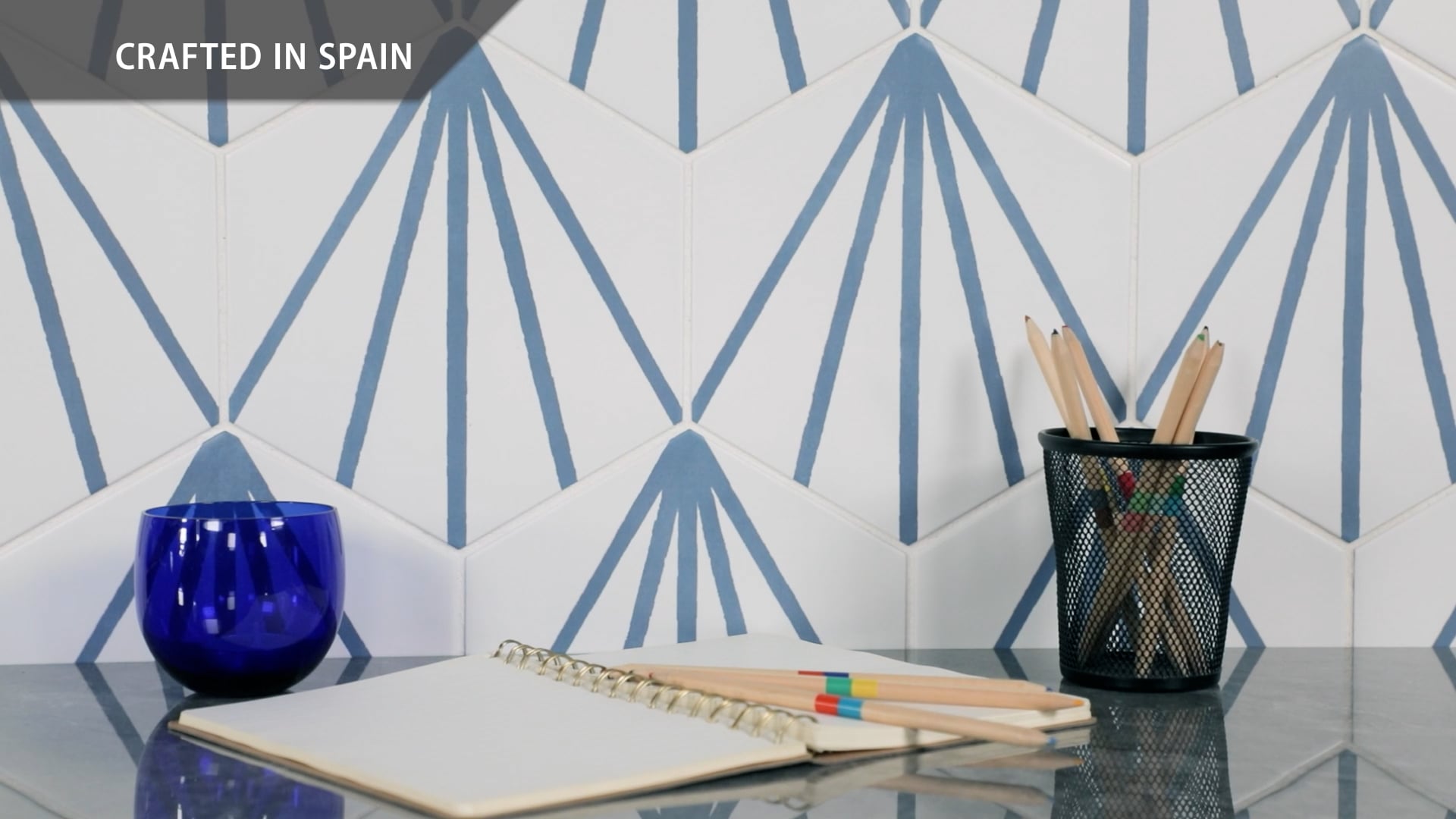 Horizon Dawn Hex Ceramic Floor and Wall Tile - Contemporary - Wall And ...