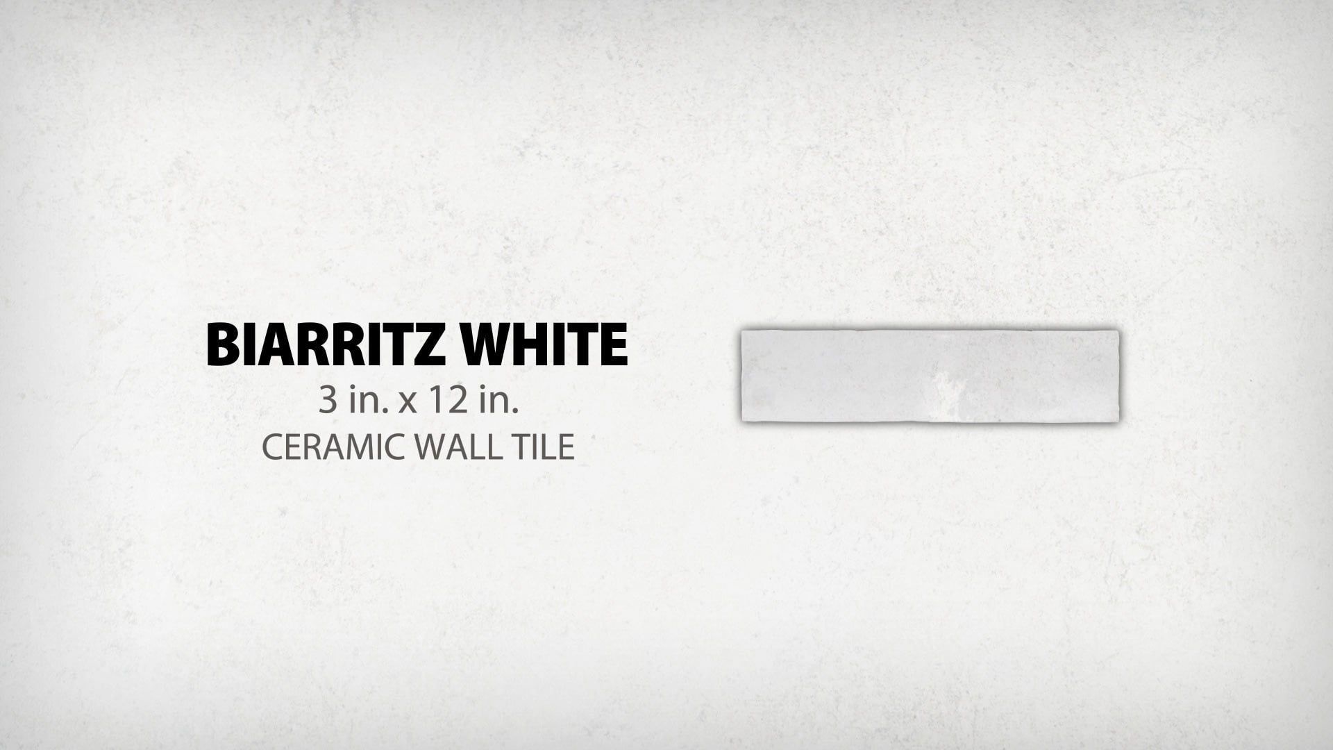 Biarritz 3" x 11-7/8" Ceramic Wall Tile - Traditional - Wall And Floor ...