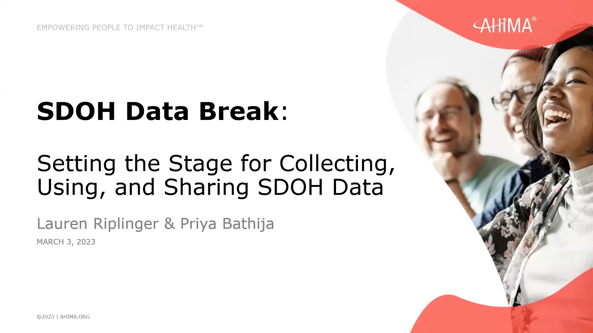 1 - SDOH Data Break: Setting the Stage