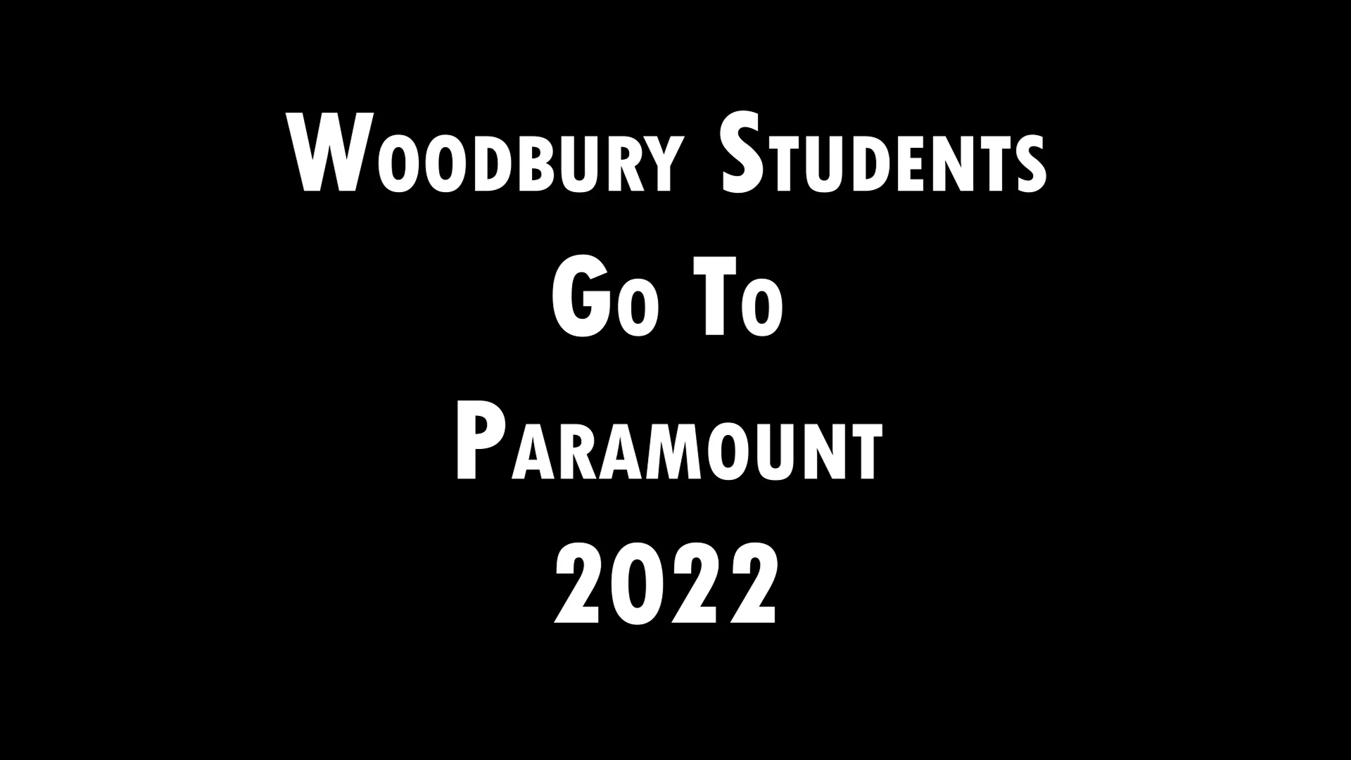Woodbury goes to Paramount - 2022 on Vimeo