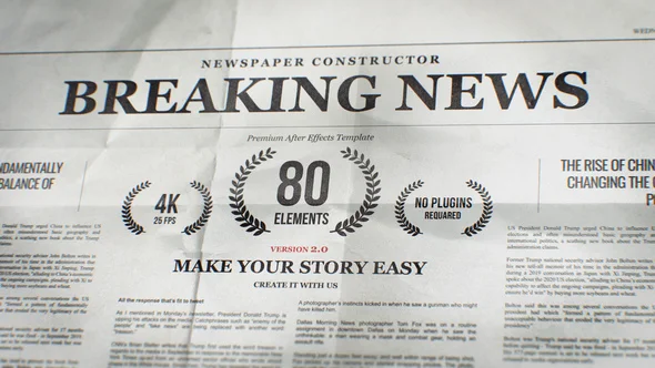 4k Photoreal Newspaper Constructor v2 Motion Design on Vimeo
